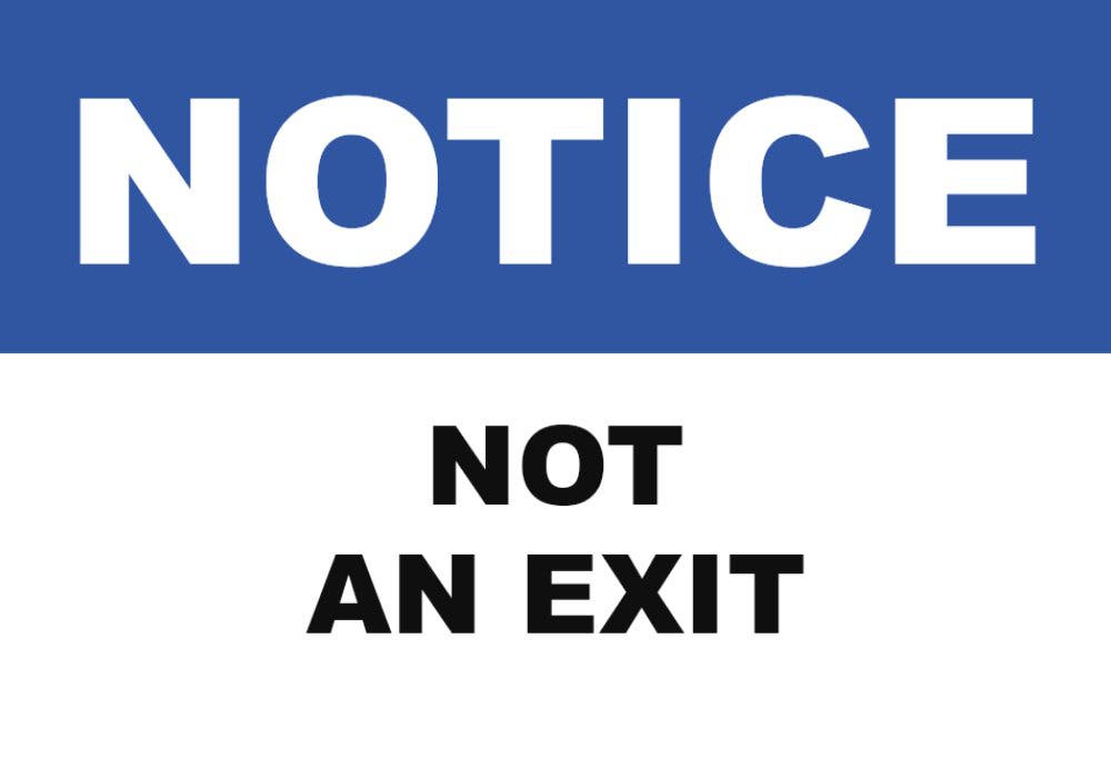 Notice Sign Template