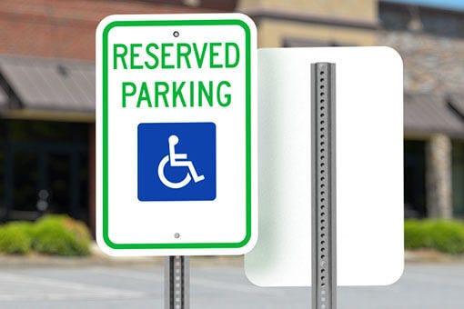 Handicap Reserved Parking Signs