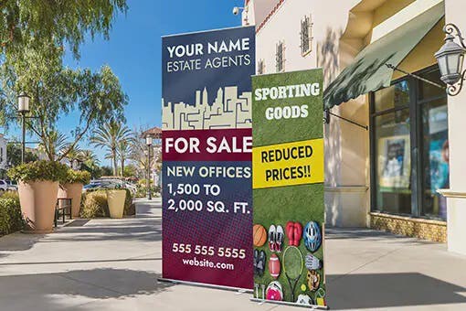 Standing Banners & Retractable Banners | 20% OFF + Free Shipping