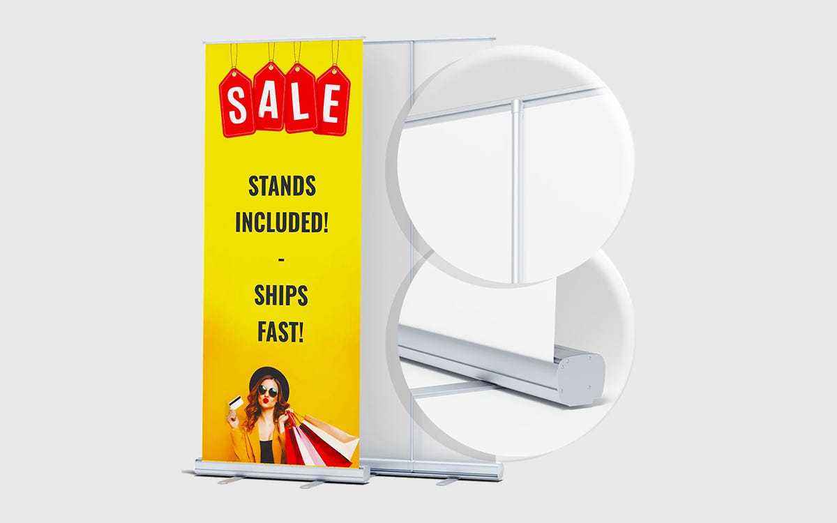 Retractable Banners & Popup Banners | 25% OFF + Free Shipping