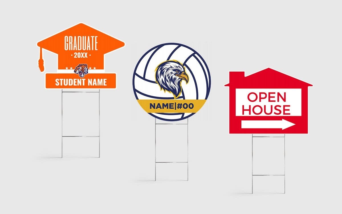 Custom Shaped Yard Signs