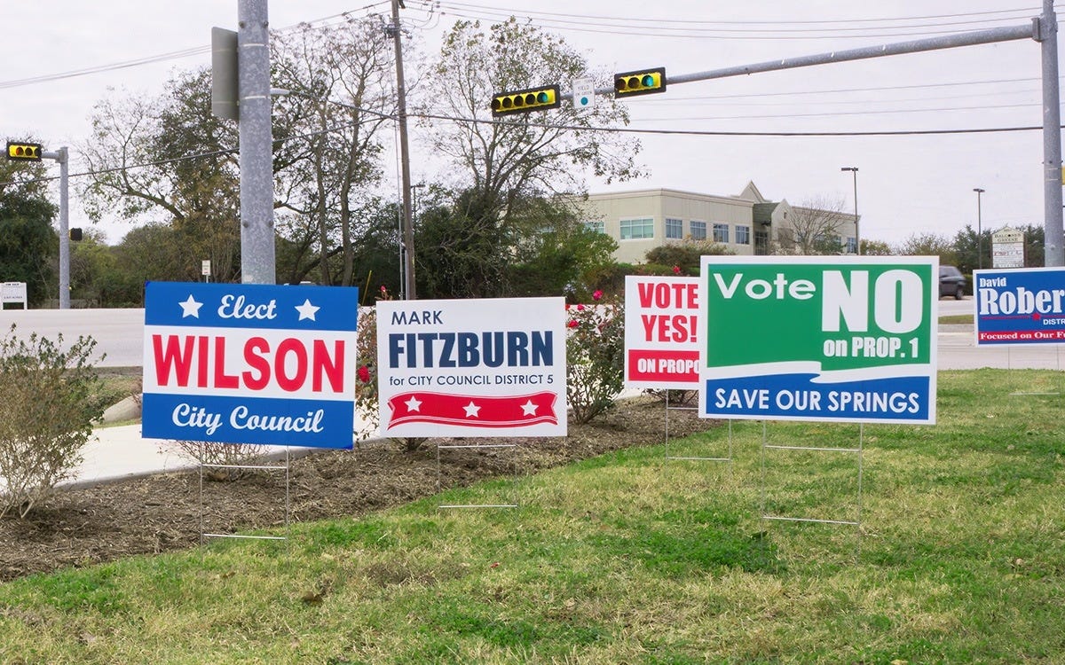 Custom Political Signs | 25% OFF + SHIPS NEXT DAY!