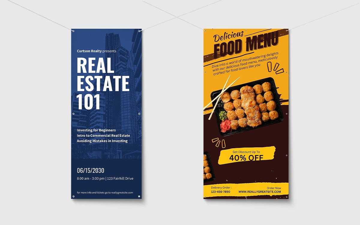 Custom Vertical Banners