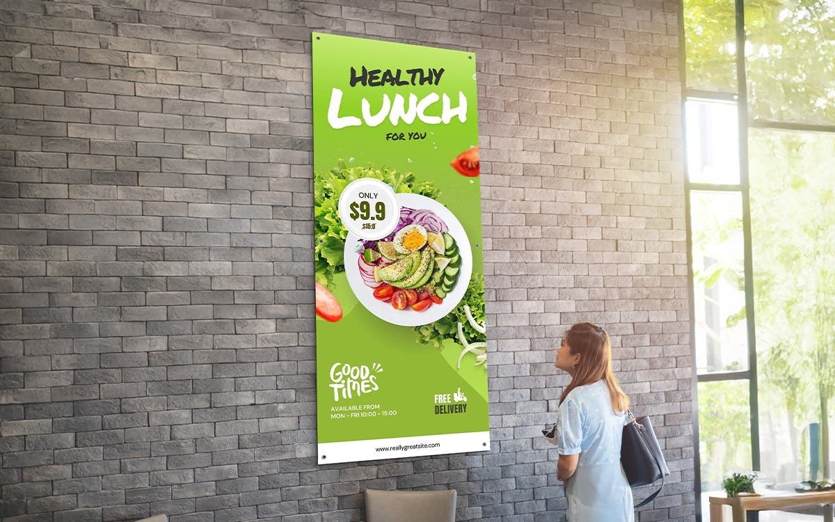 8ft x 4ft Vertical Banner PFF