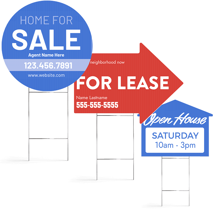 Custom Shaped Yard Signs