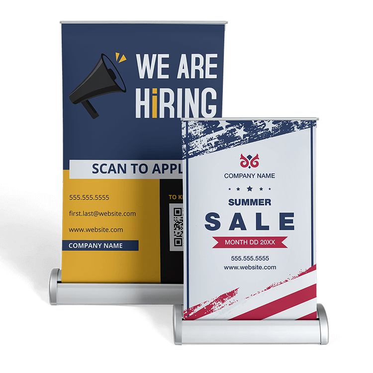 Tabletop Retractables & Popup Banners