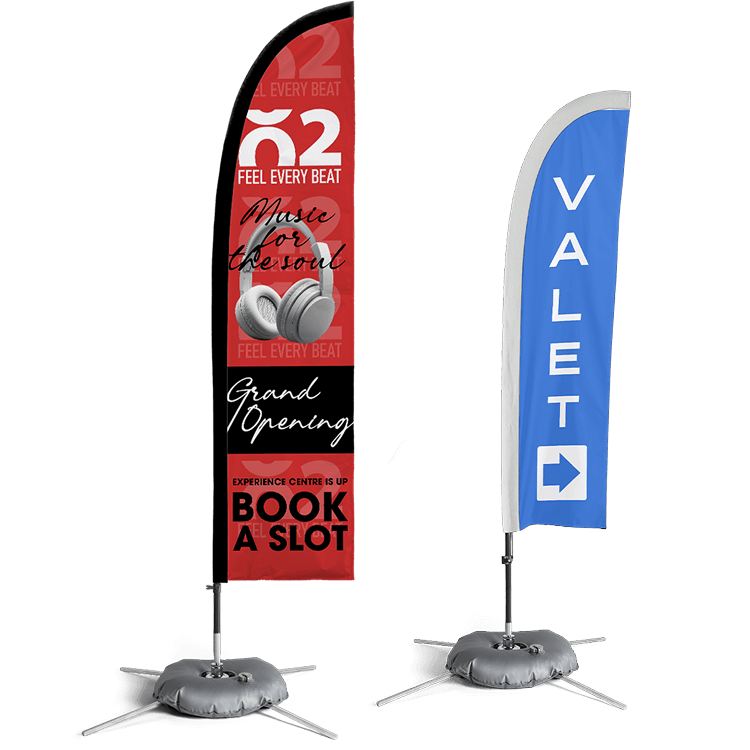 Custom Straight Flags & Sail Banners | 25% OFF + SHIPS NEXT DAY!