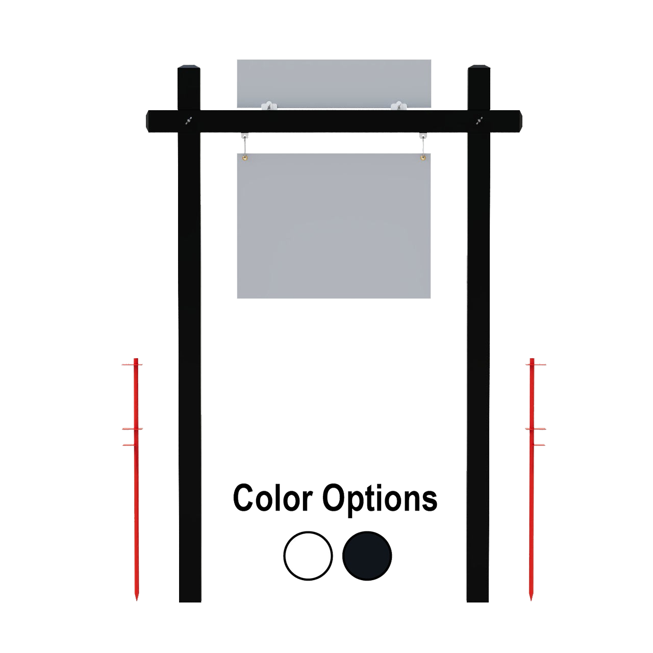 Double Aluminum Post