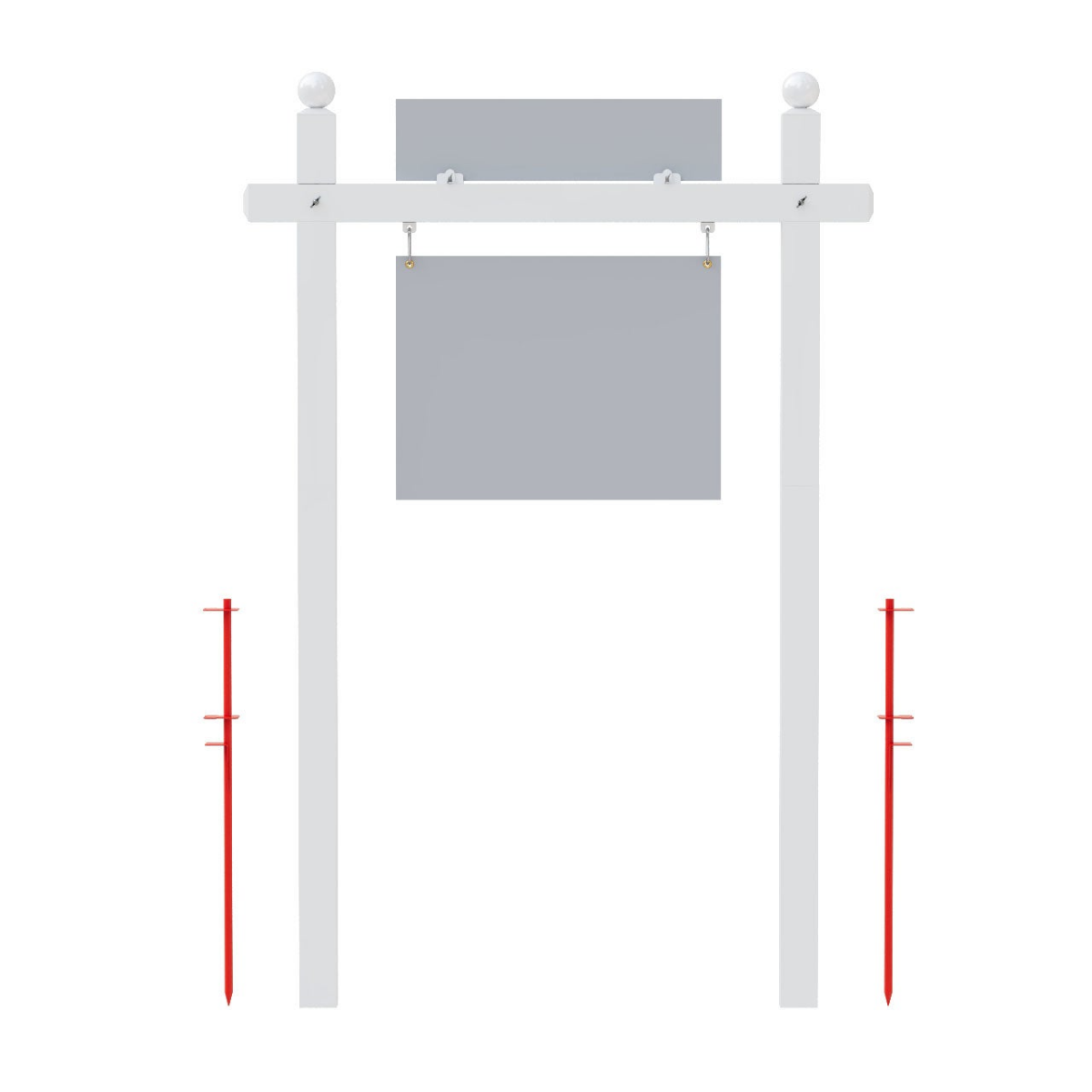 Double Aluminum Post