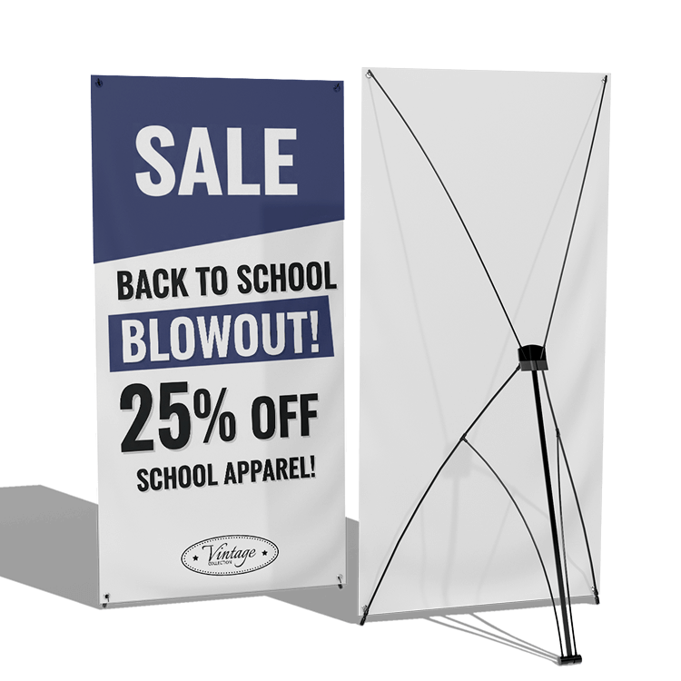 Custom X Banners and X Banner Stands | 20% OFF + SHIPS NEXT DAY!