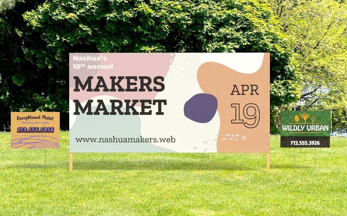 $1 Yard Sign Samples - Try Before You Bulk Buy | 25% OFF + SHIPS NEXT DAY!