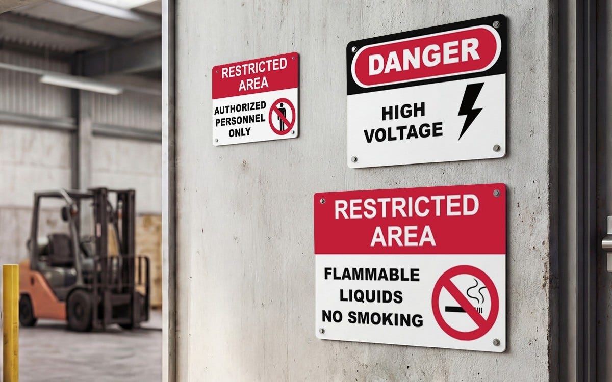Custom Safety Signs, OSHA & ADA Signs, Construction Safety Signs