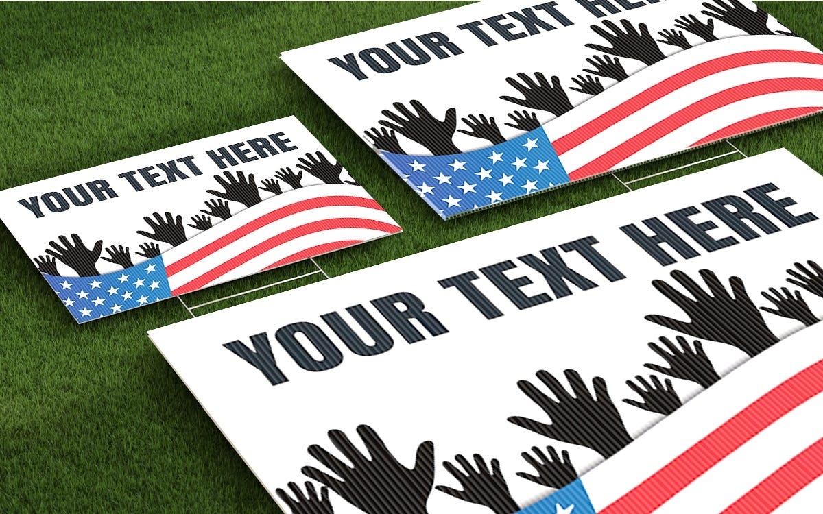 Custom Protest Signs | 25% OFF + SHIPS NEXT DAY!