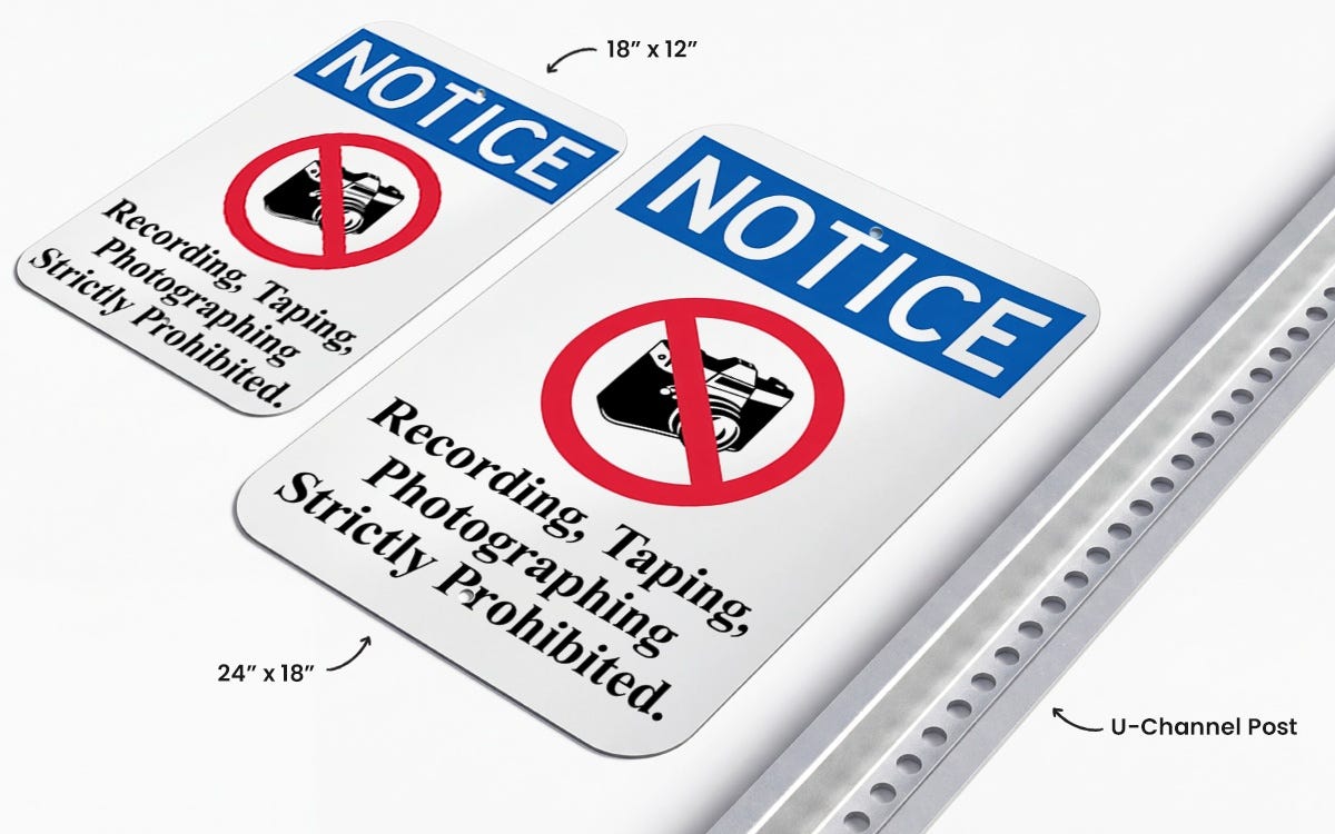 Customizable Security Parking Signs | BuildASign.com