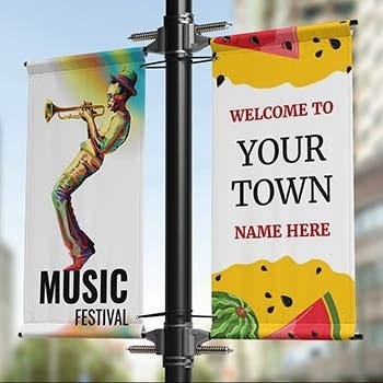 Custom Pole Banners - 20% OFF + SHIPS NEXT DAY!