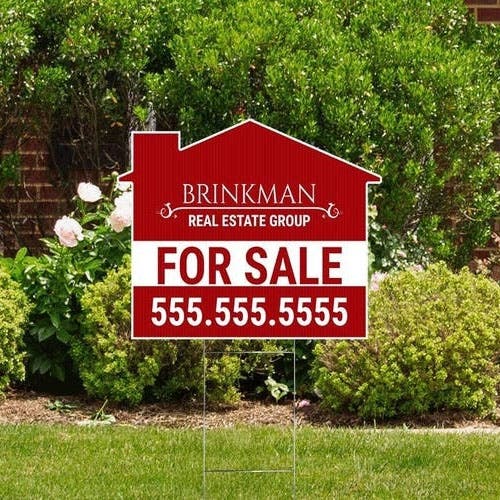 Custom Shaped Yard Signs