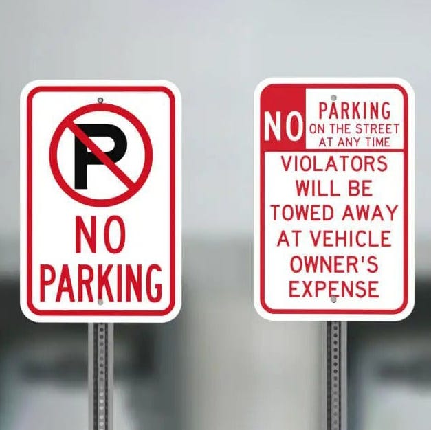 Custom Parking Signs - No Parking Signs | 20% OFF!